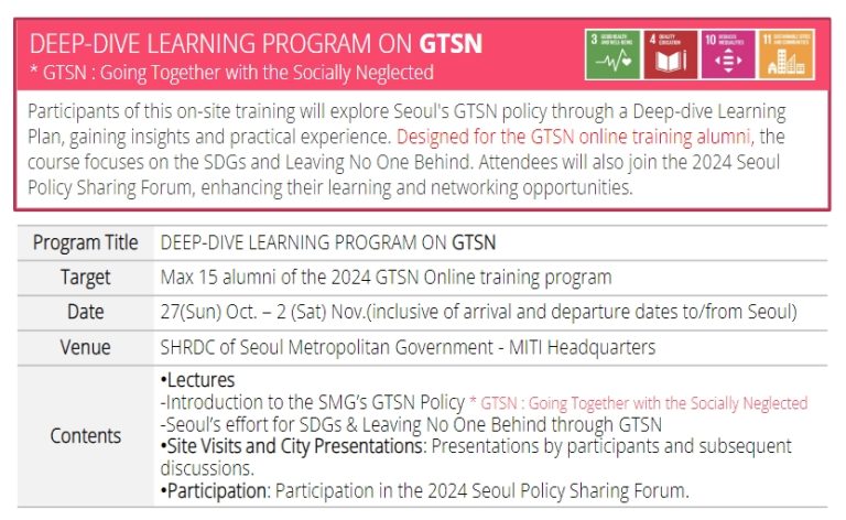 Apply for 2024 SHRDC Deep-Dive Learning Program! – ICLEI East Asia
